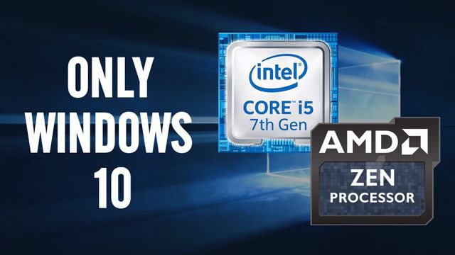 Noile procesoare Intel şi AMD sunt compatibile doar cu Windows 10