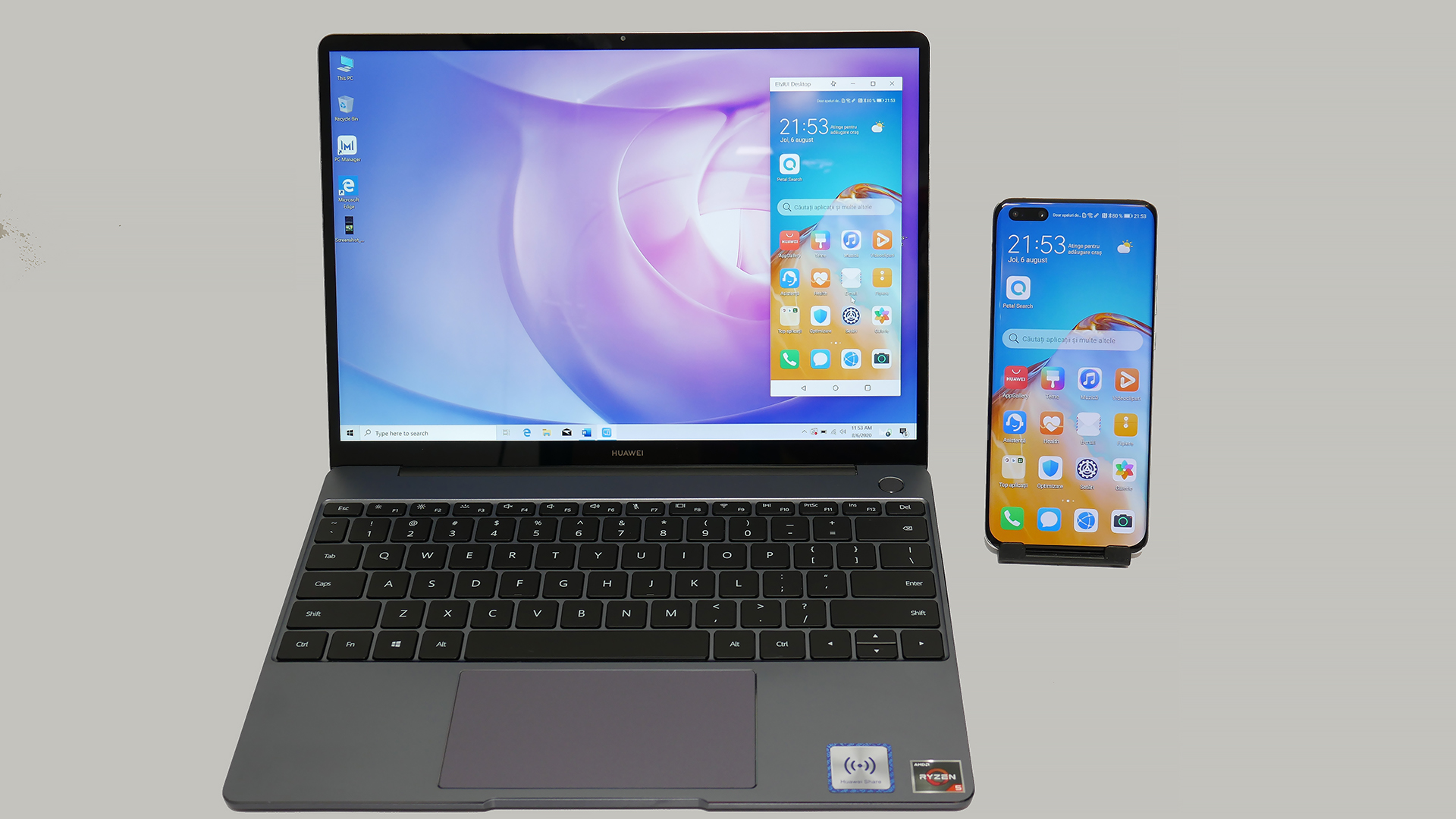 Huawei Share, noua funcție care îți pune întregul telefon pe desktop-ul ...
