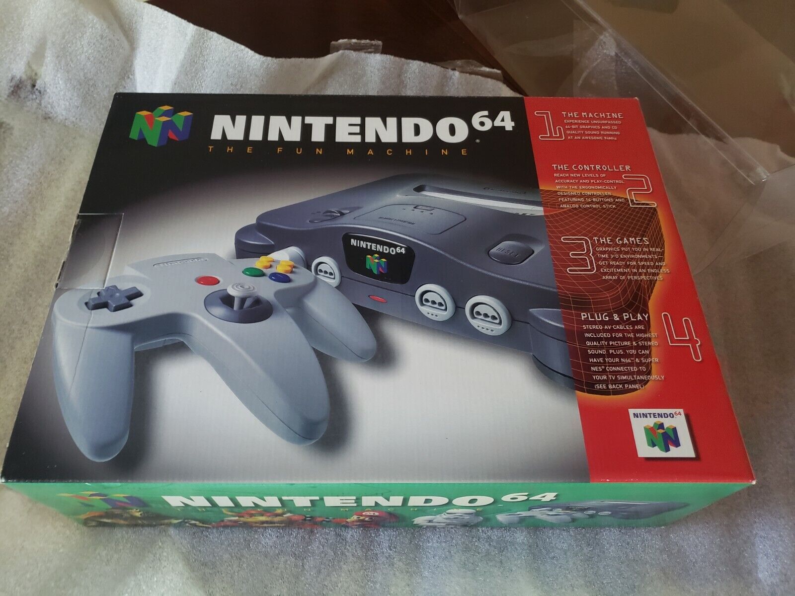 Un Nintendo 64 din 1996, sigilat, scos la vânzare pentru un sfert de ...