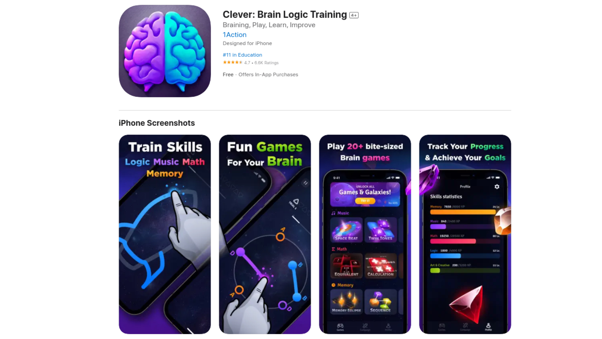 Aplicația săptămânii este Clever: Brain Logic Training