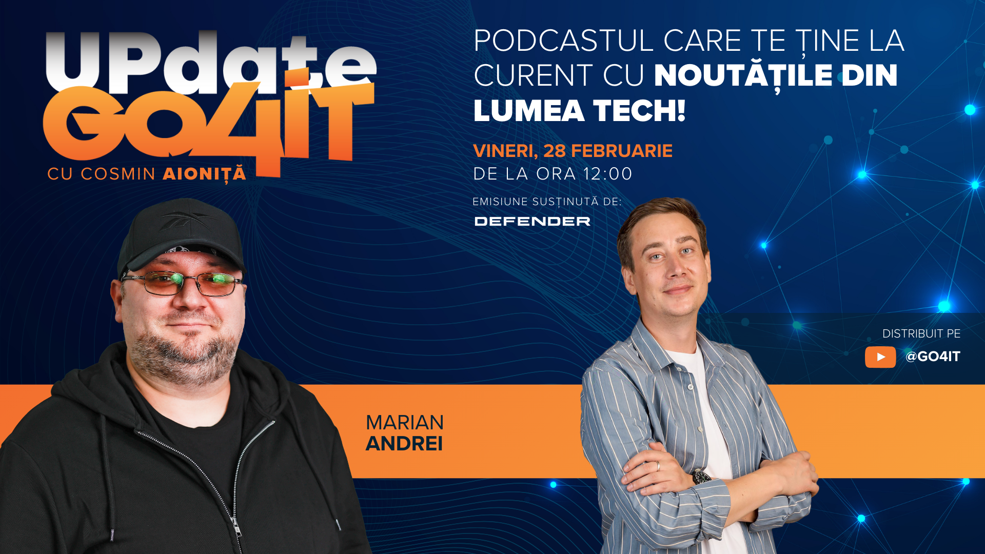 „Update Go4it” #15 îl are ca invitat pe Marian Andrei