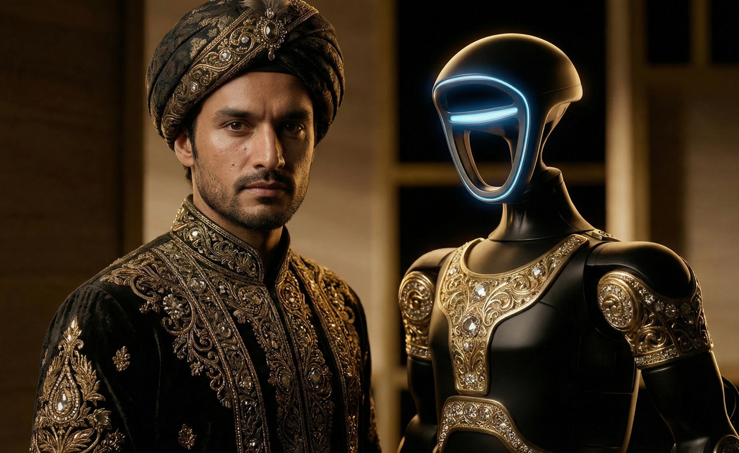 Aladdin, primul robot umanoid de lux decorat cu aur, de la Caviar