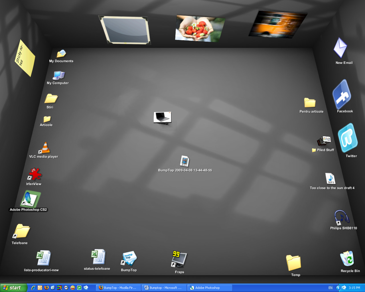 Bumptop: foloseşte un desktop 3D inteligent