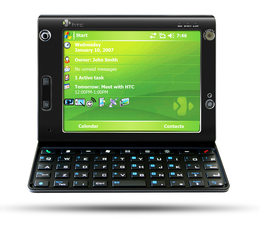 HTC Advantage X7500, telefon în piele de laptop