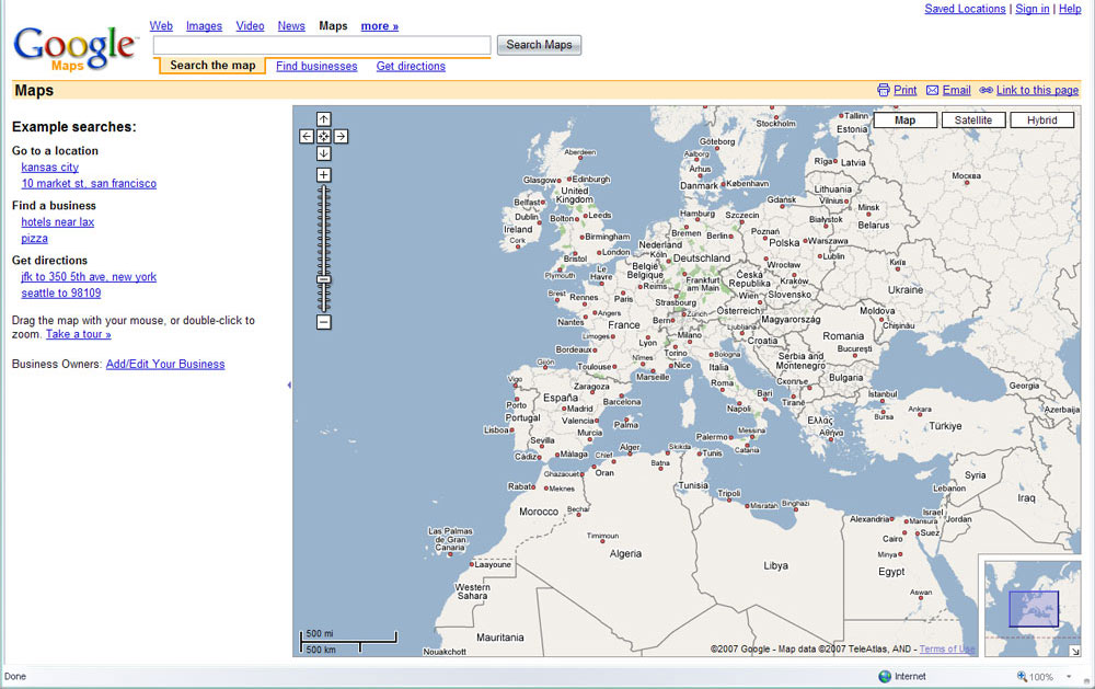 Hărţi online, ghidul turistic digital